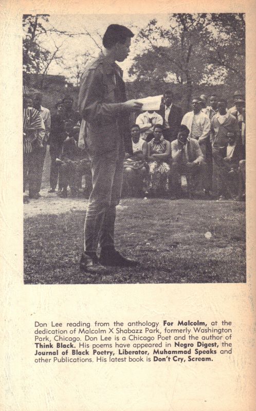 LEE, Don L. Black Pride. - Cult Jones